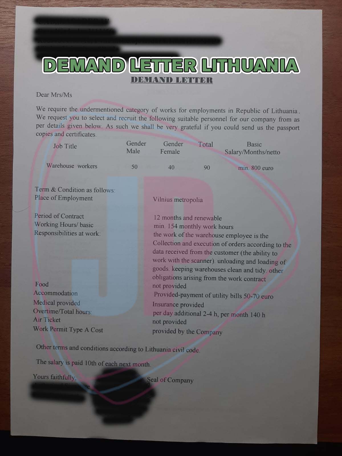 Our work — Job Provide